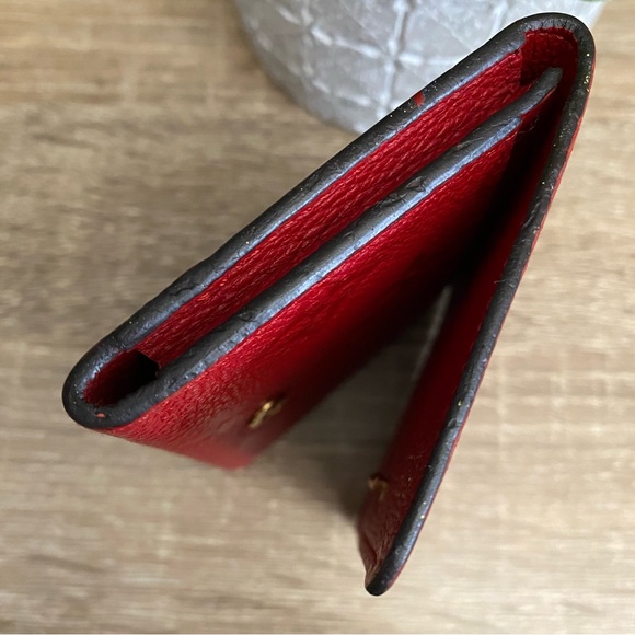 Louis Vuitton | Bags | Louis Vuitton Red Monogram Empreinte Envelope ...
